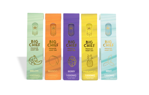 BIG CHIEF CBD CARTS VARIETY PACK (5 VAPES) - Big Chief Carts